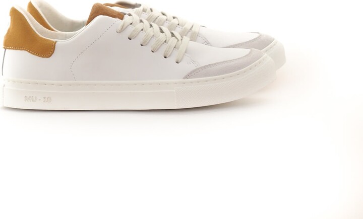 MU the brand Women's White Mu-10 Leather Sneaker Made In Spain - ShopStyle Trainers & Athletic Shoes