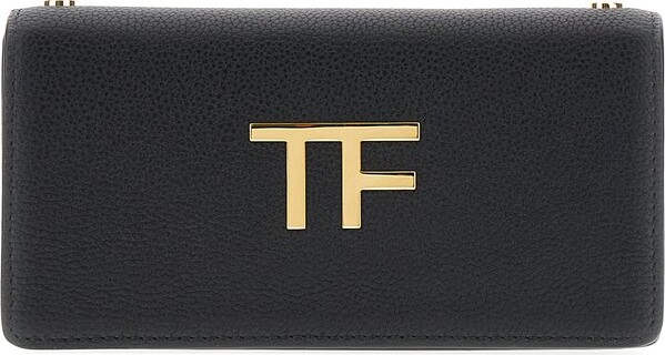 Tom Ford Logo Plaque Foldover Top Shoulder Bag - ShopStyle