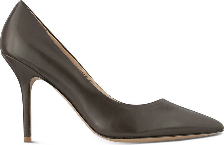 Icy Wong Women's Dark Grey Calfskin High Heels - ShopStyle