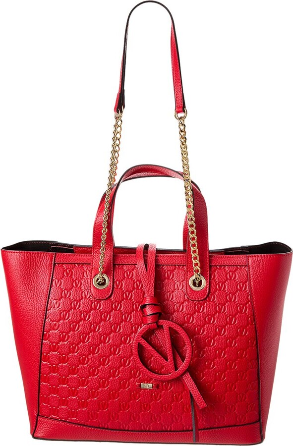 Valentino By Mario Valentino Sophie Medallion Leather Tote - ShopStyle ...
