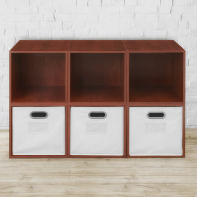 Regency Niche Cubo Storage Organizer Open Bookshelf Set- 6 Cubes 3 ...