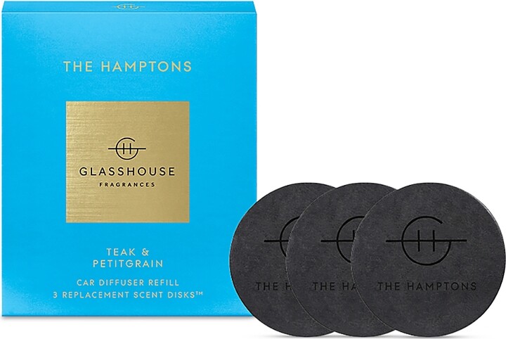 Glasshouse Fragrances The Hamptons Car Diffuser Refill, Set of 3 ...