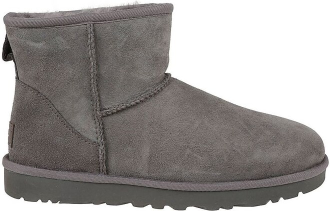UGG Classic Mini II Logo-Patch Ankle Boots - ShopStyle