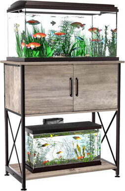 Latitude Run 20-29 Gallon Aquarium Stand Metal Frame Fish Tank Stand ...