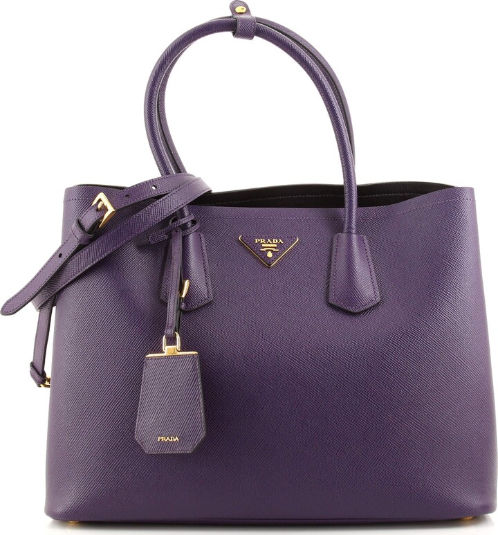 Prada Cuir Double Tote Saffiano Leather Large - ShopStyle