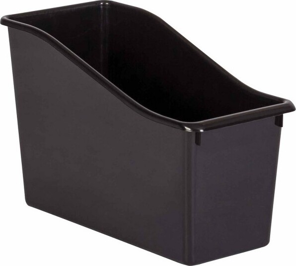 Teacher Created Resources Black Plastic Book Bin (Pack of 6 ...