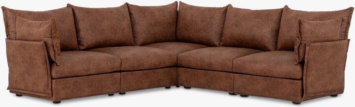 Swyft Model 06 5+ Seater Faux Leather Corner Sofa - ShopStyle