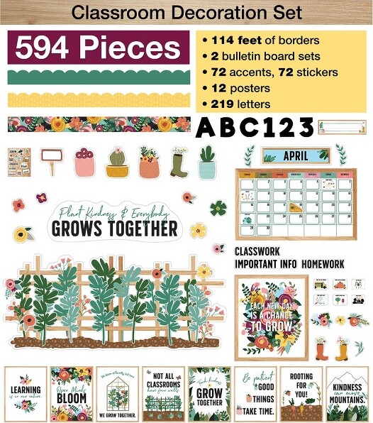 Carson Dellosa Education Grow Together Classroom Decor Bundle ...