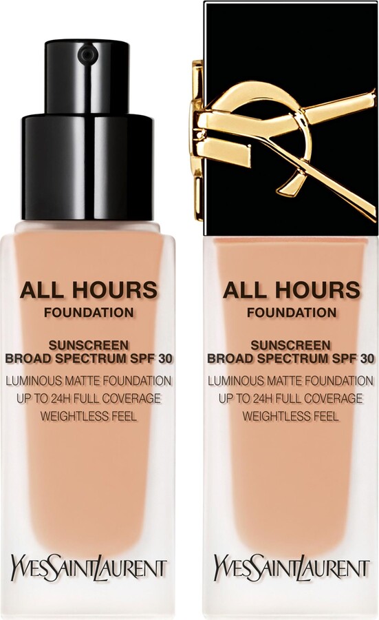 Saint Laurent All Hours Luminous Natural Matte Foundation 24H Longwear SPF 30 with Hyaluronic ...