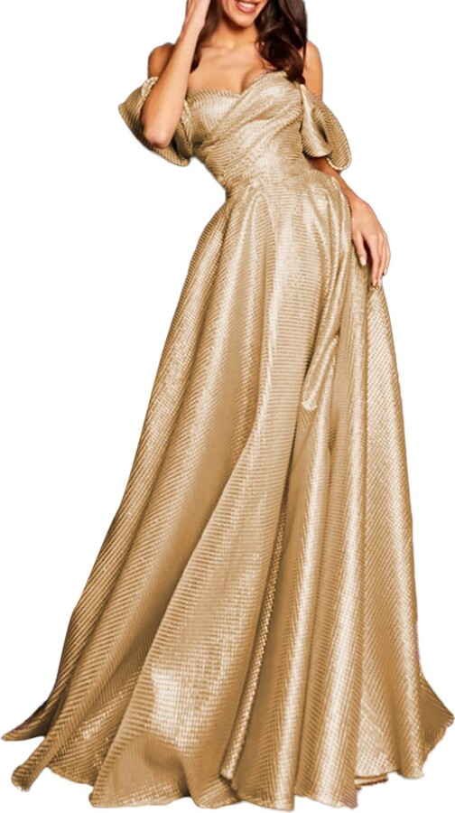 Generic Long Ball Dresses Satin Long Evening Gown V Neck Sexy Evening Dresses Party Evening ...