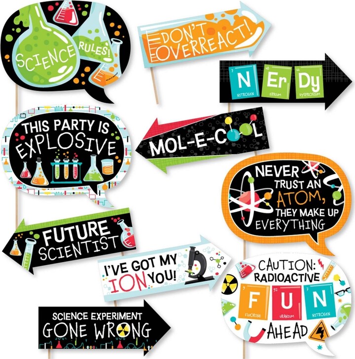 Big Dot Of Happiness Funny Scientist Lab - Mad Science Photo Booth ...