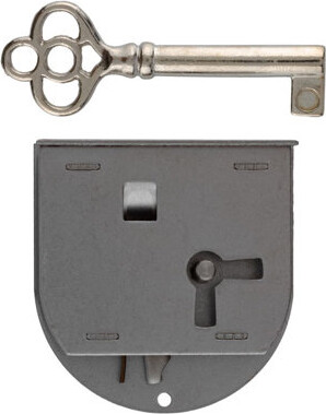 UNIQANTIQ HARDWARE SUPPLY Long Rounded Half Mortise Lock with Skeleton ...