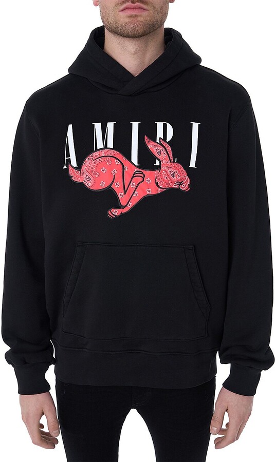 Amiri Rabbit Logo Hoodie - ShopStyle
