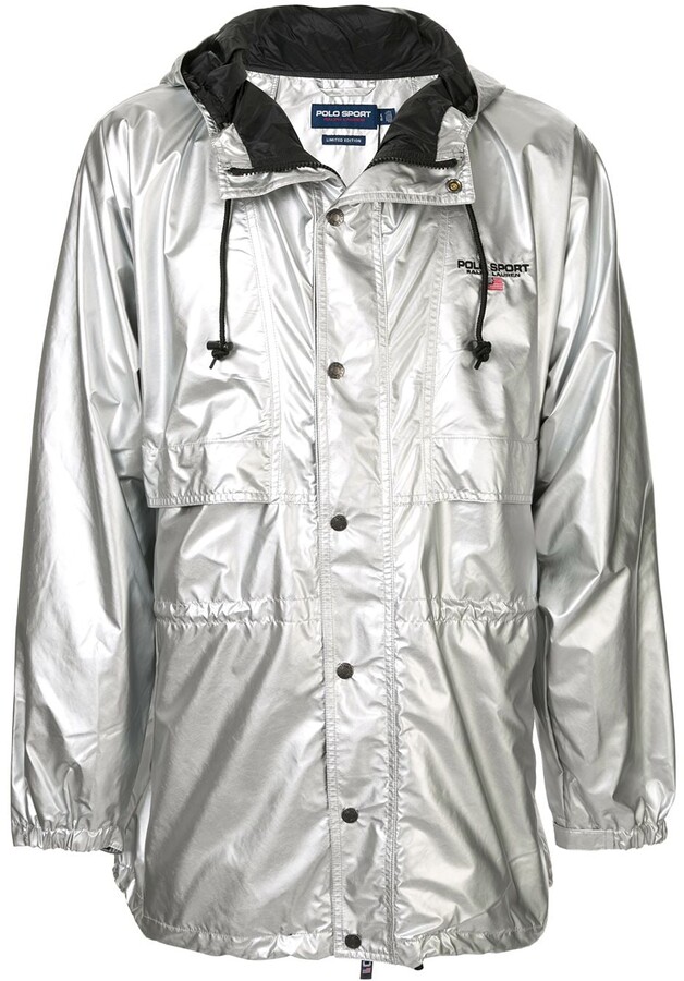 Polo Ralph Lauren P-Wing metallic raincoat - ShopStyle