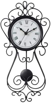 Chaney 16.5" Wrought Iron Pendulum Wall Clock - ShopStyle Home & Living