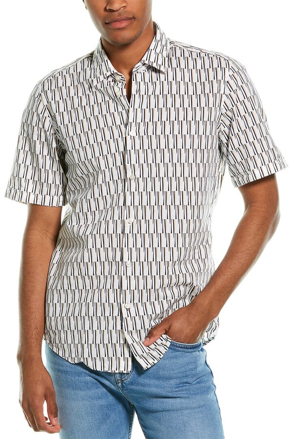 Boss Hugo Boss Luka Regular Fit Linen-Blend Woven Shirt - ShopStyle