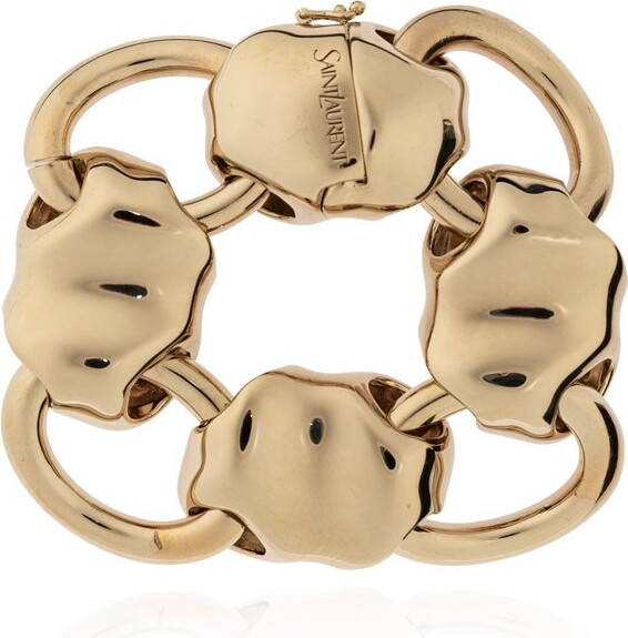 Saint Laurent Shell Chained Bracelet - ShopStyle