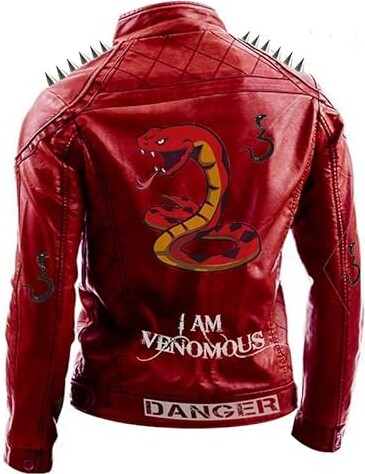 LP-FACON I am Venomous Punk Rock Spikes Studded Serpent Jackets Jackets ...
