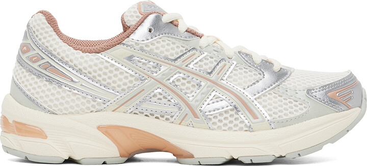 Asics Off-White & Silver Gel-1130 Sneakers - ShopStyle