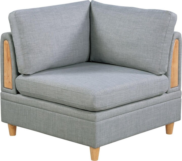 Simplie Fun 6 Piece Light Grey Modular Sofa Set - ShopStyle Sectionals