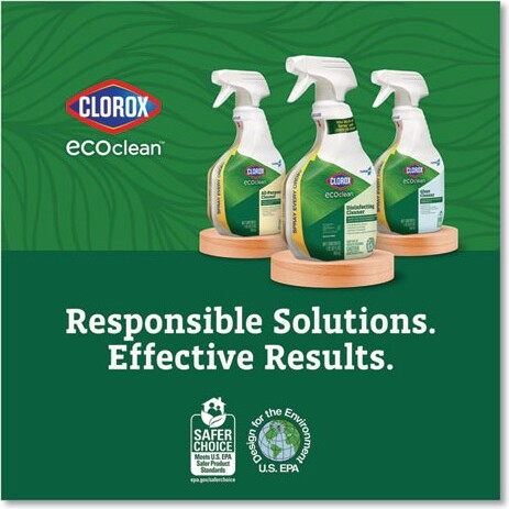Clorox Clorox Pro EcoClean Glass Cleaner, Unscented, 32 oz Spray Bottle ...