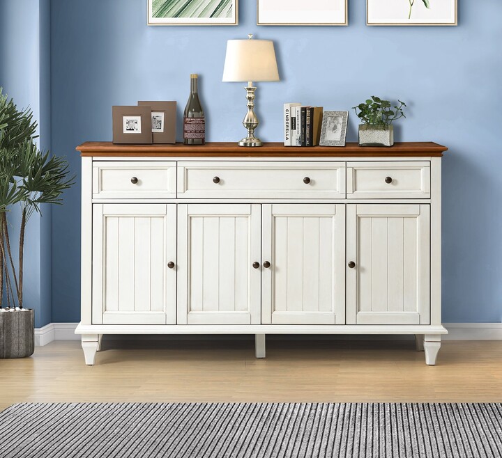 Tina's Home Raphael 58" Wide 3 Drawer Sideboard with 4 Doors - ShopStyle