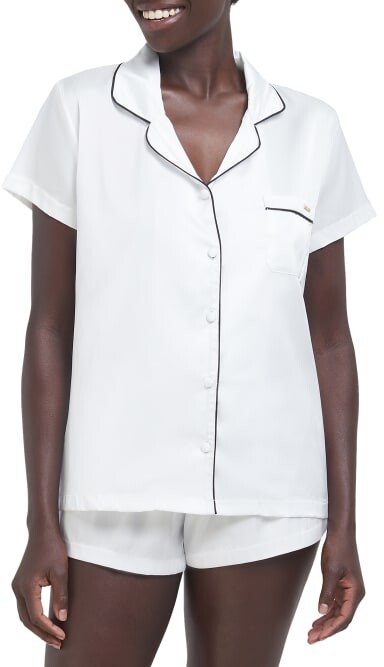 Bluebella Abigail Ivory Satin Pajama Set - ShopStyle