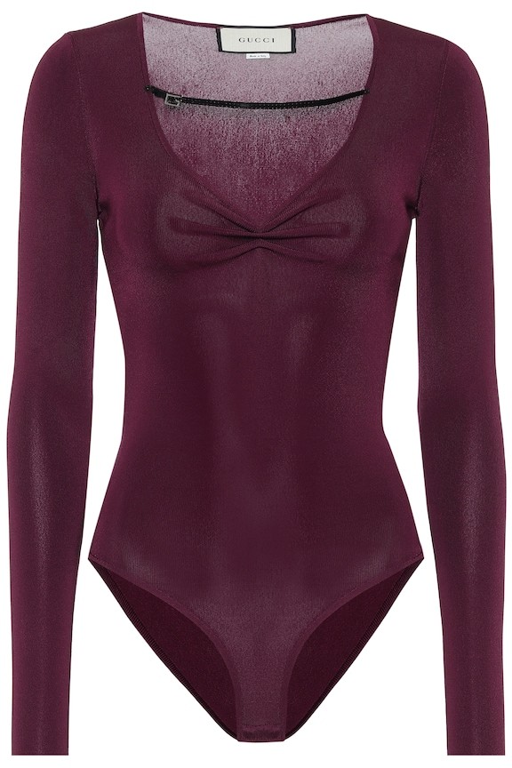 Gucci Embellished bodysuit - ShopStyle Tops