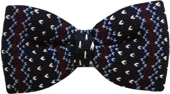 The Dapper Tie TheDapperTie Men's Navy Blue And Burgundy Stripe 2.75 W ...