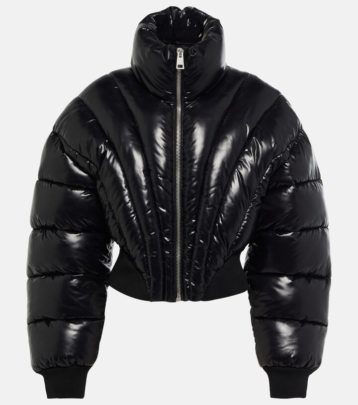 Thierry Mugler Cropped puffer jacket - ShopStyle