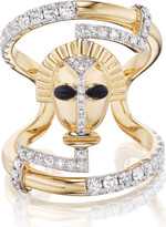 Matturi 18k Yellow Gold Nomoli Totem Wrap-Around Ring - ShopStyle