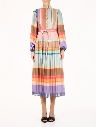 Zimmermann Rainbow striped dress - ShopStyle