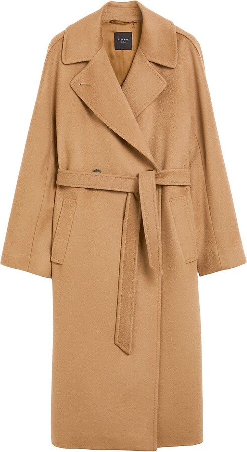 Weekend Max Mara Virgin Wool Wrap Coat - ShopStyle