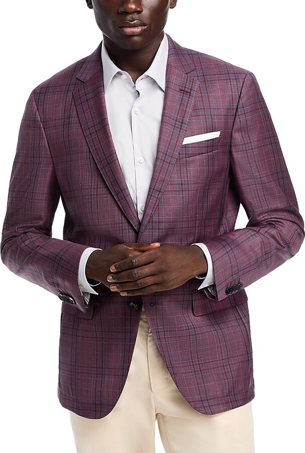 HUGO BOSS Hutson Plaid Slim Fit Sport Coat - ShopStyle