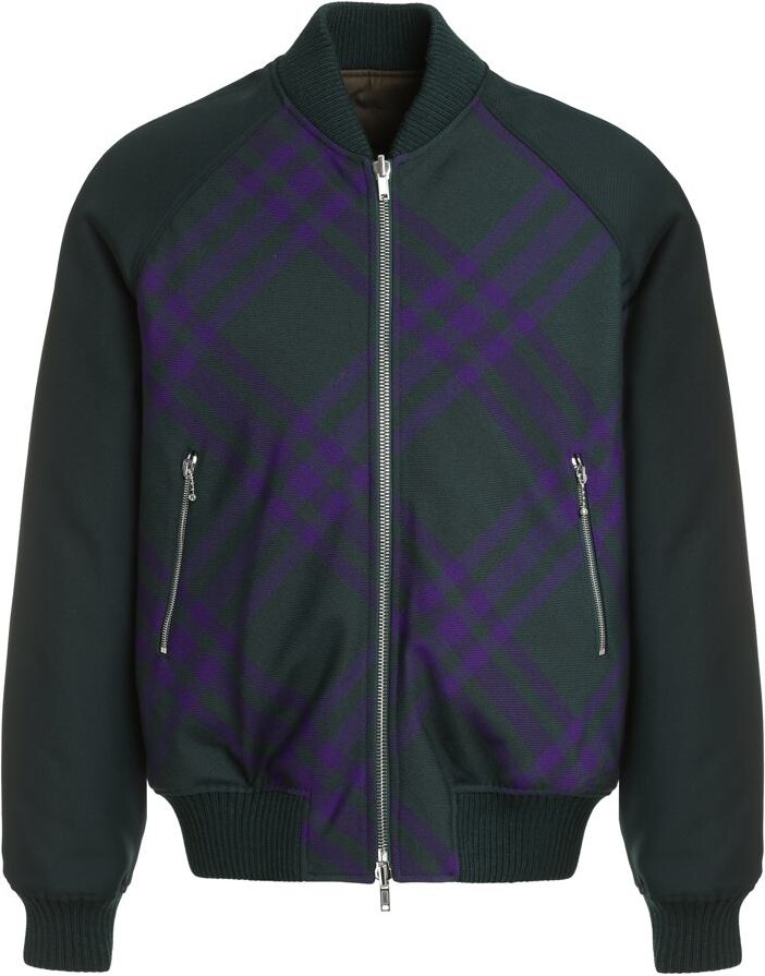 Burberry Wool Bomber Jacket - ShopStyle