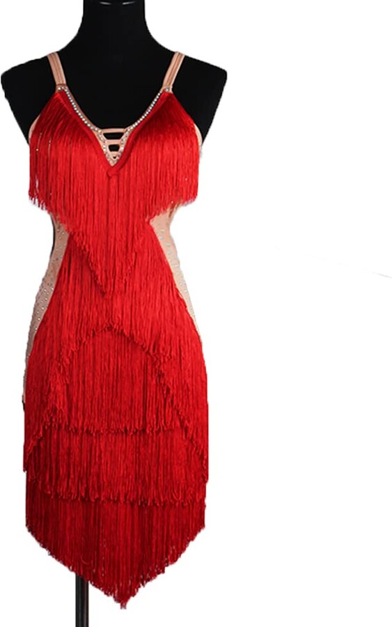 MOrfiL Fringe Latin Dance Performance Costume Ballroom?Competition ...