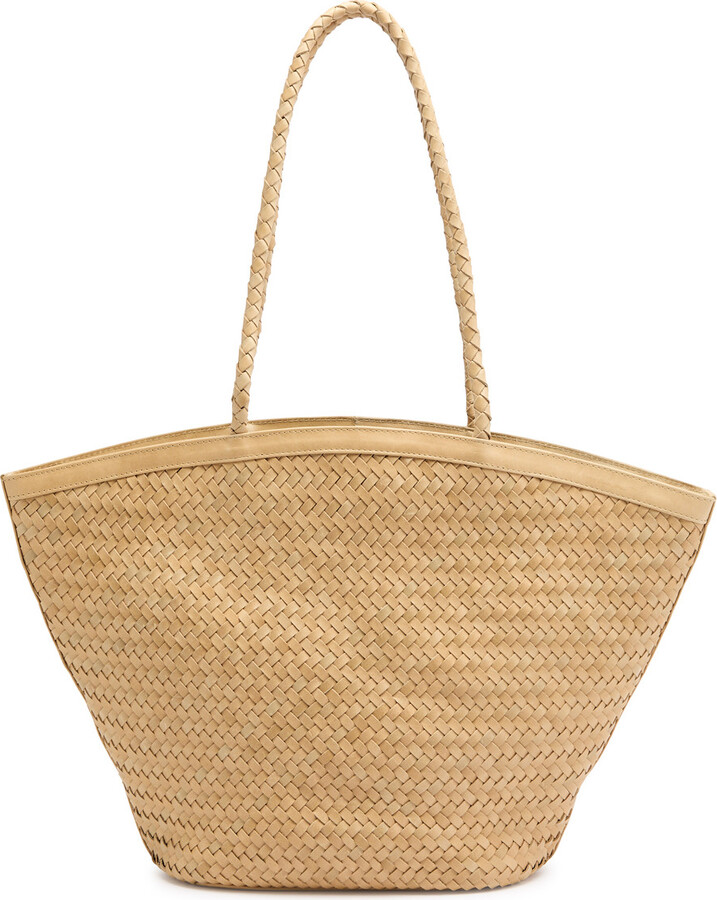 Bembien Marcia Woven Leather Tote - Caramel - ShopStyle