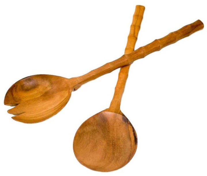 Poppy + Sage Bamboo Handle Teak Serving Tongs - ShopStyle