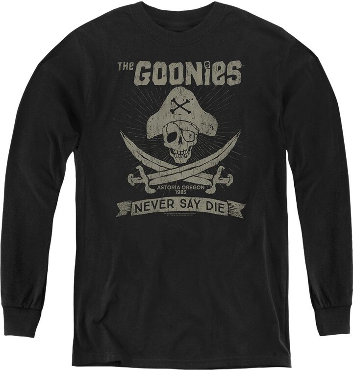 The Goonies Boys Youth Never Say Die Long Sleeve Sweatshirt - ShopStyle