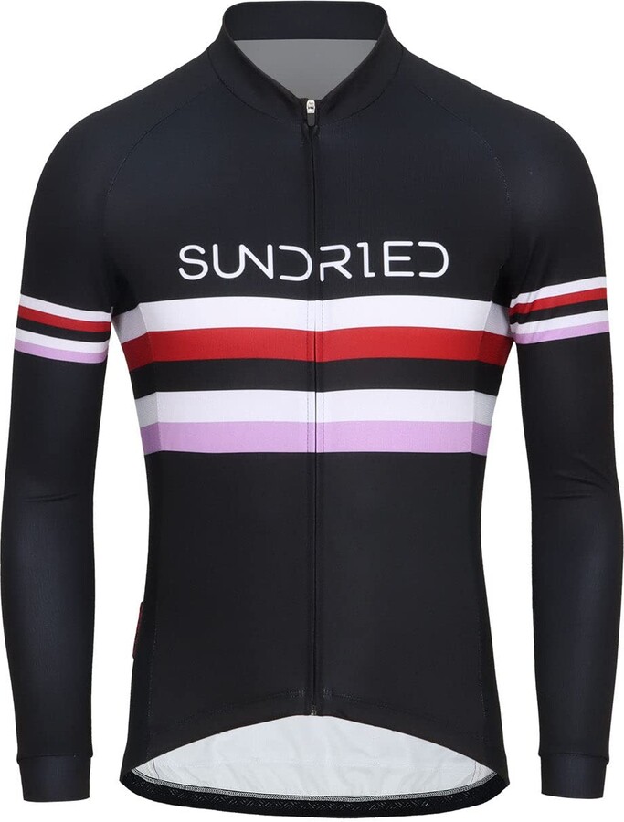 Sundried Men's Long Sleeved Cycling Top Road Bike Cycle Jersey MTB ...