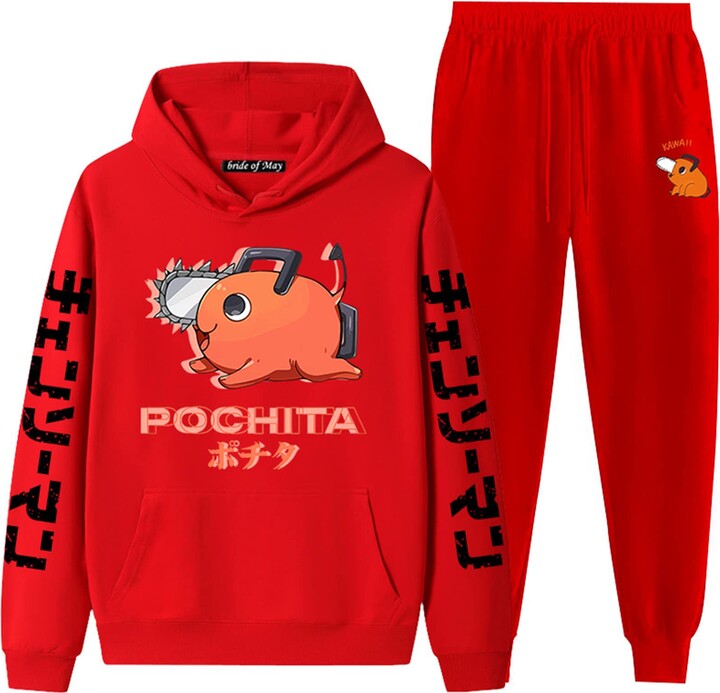 INDIRAN Chainsaw Man Pochita Tracksuit Anime Cosplay Costume Pochita ...