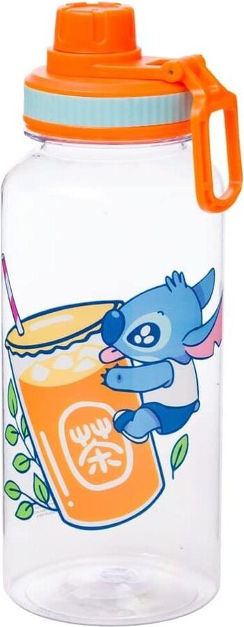 Disney Silver Buffalo Lilo & Stitch Bubble Tea Plastic Water Bottle and ...