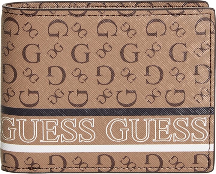 Guess Factory Logo Stripe Bifold Wallet - ShopStyle