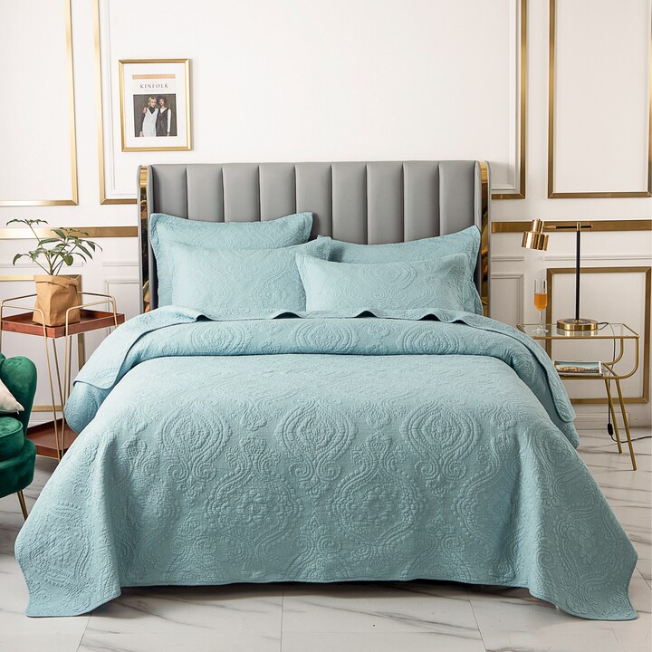 Reversible 3 Piece Damask Quilt Set by HULALA HOME - ShopStyle