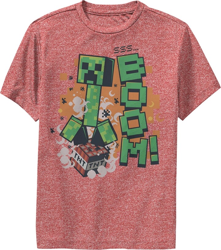 Microsoft Boy's Minecraft Creeper Boom Child Performance Tee - ShopStyle