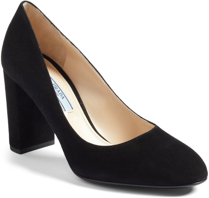 Prada Round Toe Pump - ShopStyle