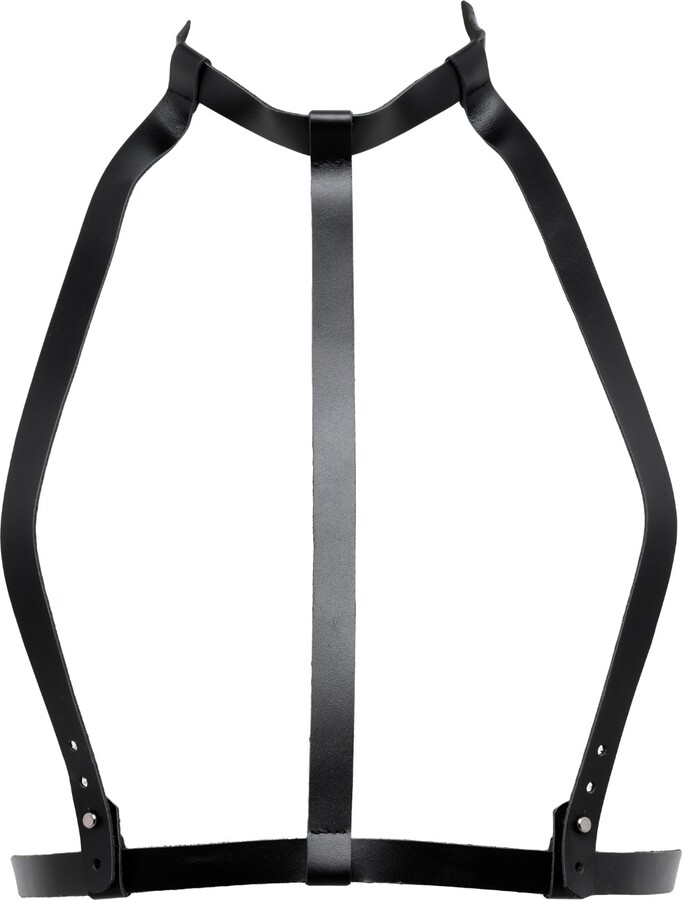 PLIK - Leather Body Harness-Choker-Belt Accessory - ShopStyle Belts