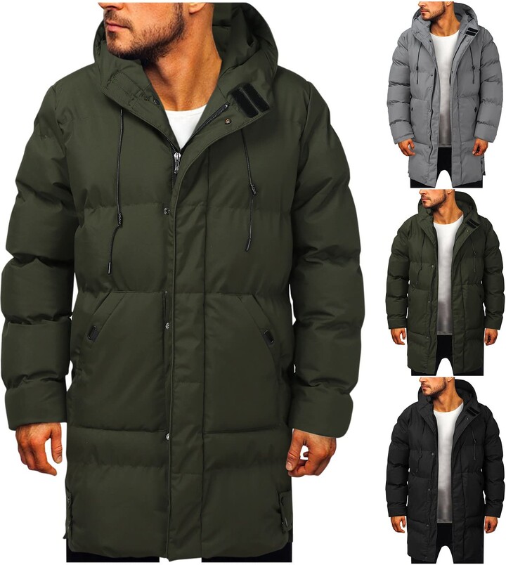 Cenlang Long Flannel Jacket Sideline Parka Gadgets Mens Jumpers Sale ...