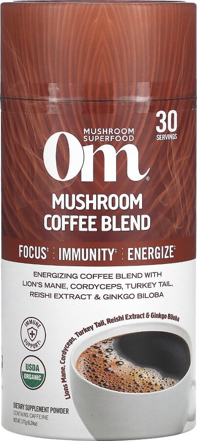 Om Mushrooms Mushroom Coffee Blend, 6.24 oz (177 g) - ShopStyle