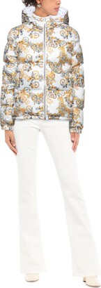 Versace La Greca print puffer jacket - ShopStyle